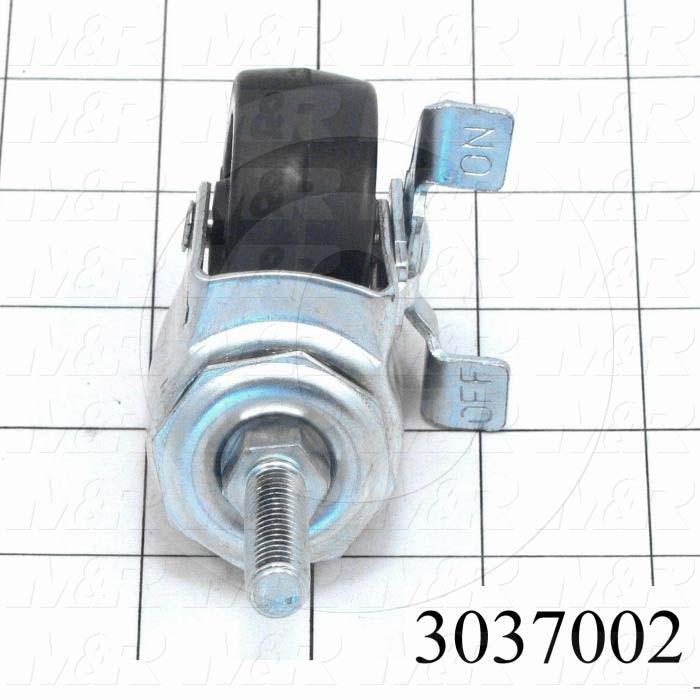 3037002 :: Casters and Wheels, Locking Swivel Type, Threaded Stem ...
