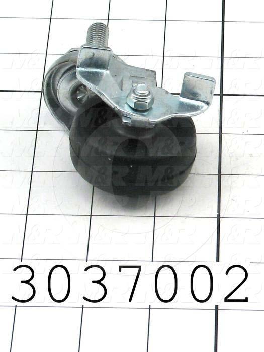 3037002 :: Casters and Wheels, Locking Swivel Type, Threaded Stem ...