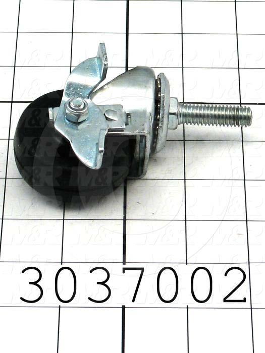 3037002 :: Casters and Wheels, Locking Swivel Type, Threaded Stem ...