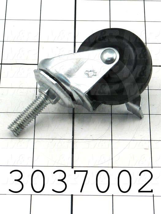3037002 :: Casters and Wheels, Locking Swivel Type, Threaded Stem ...
