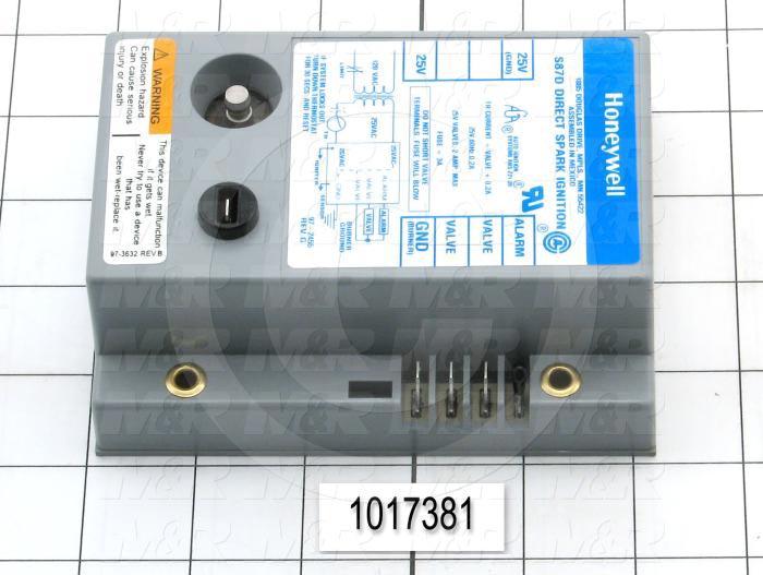 1017381 Direct Spark Ignition Module 24vac 60hz 6 Sec Lockout