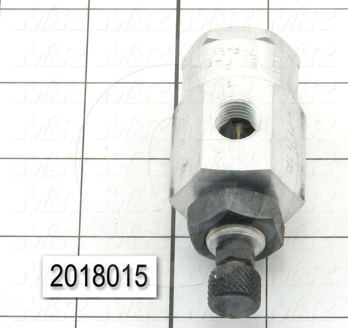 2018015 :: Flow Control, Panel Mount Type, 1/4" NPT Port In, 1/4" NPT ...