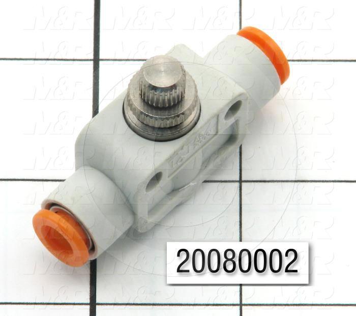 20080002 :: Flow Control, Speed Controller Type, 1/4" OD Port In, 1/4 ...