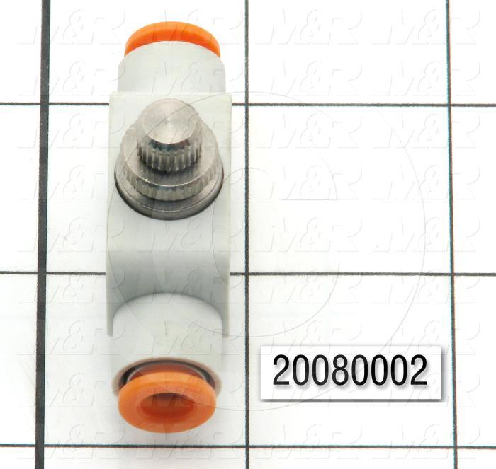 20080002 :: Flow Control, Speed Controller Type, 1/4" OD Port In, 1/4 ...