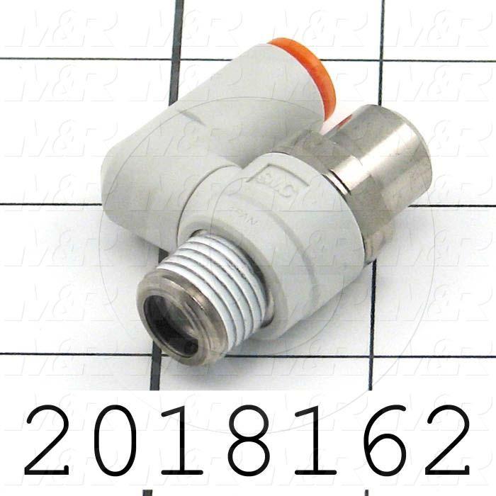 2018162 :: Flow Control, Speed Controller Type, 1/8" NPT Port In, 1/4 ...