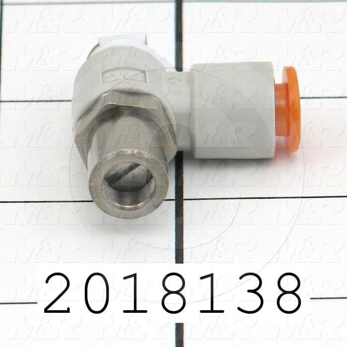 2018138 :: Flow Control, Speed Controller Type, 1/8" NPT Port In, 1/4 ...