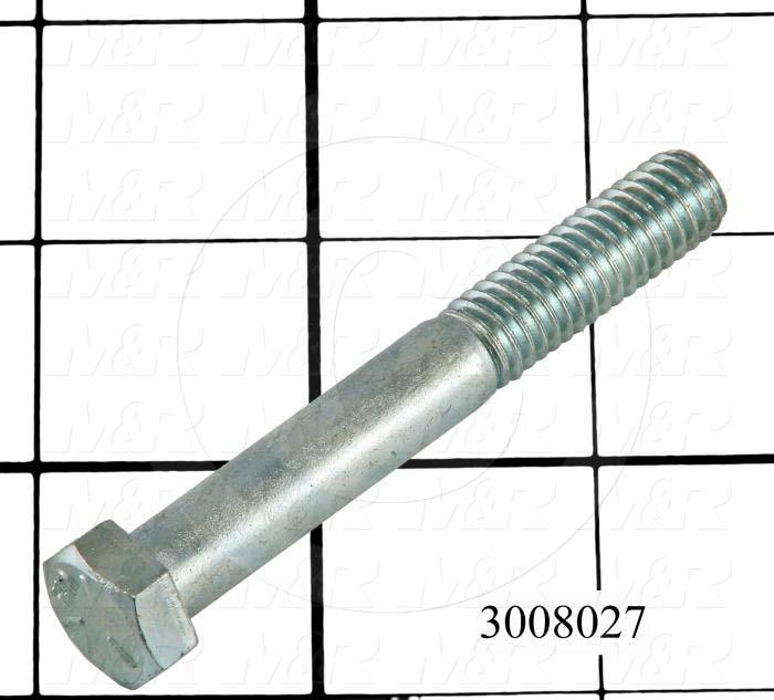 3008027 :: Machine Screws, Hex Head, Steel, Thread Size 3/8-16, Screw ...