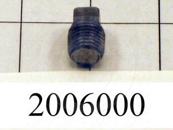 2006000 :: Pipe Fittings & Connectors, Square Head Plug Type, 1/4" NPT ...