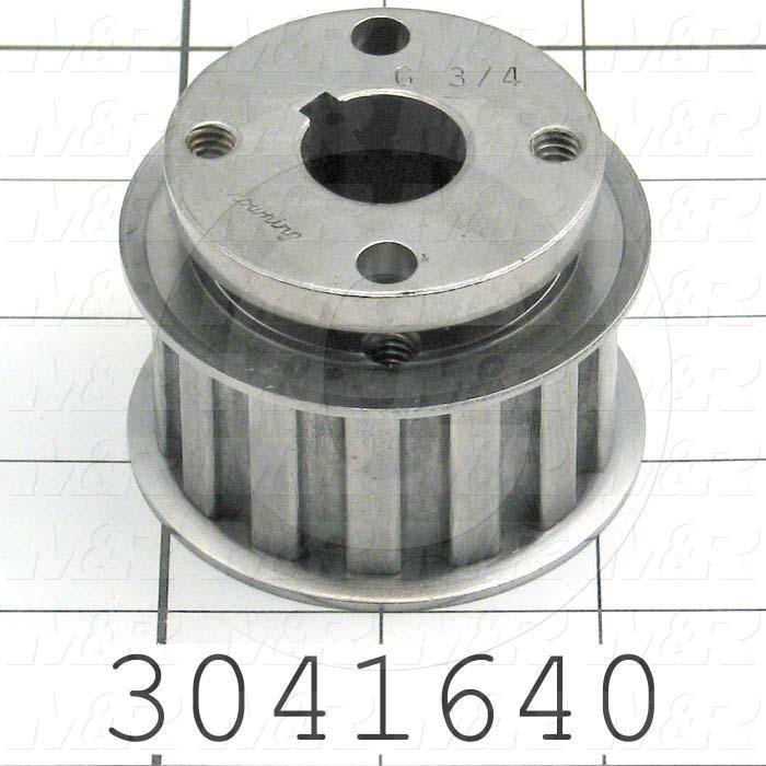 3041640 :: Timing Belt Pulley, 0.75" Bore Size, Split Taper G Bushing ...