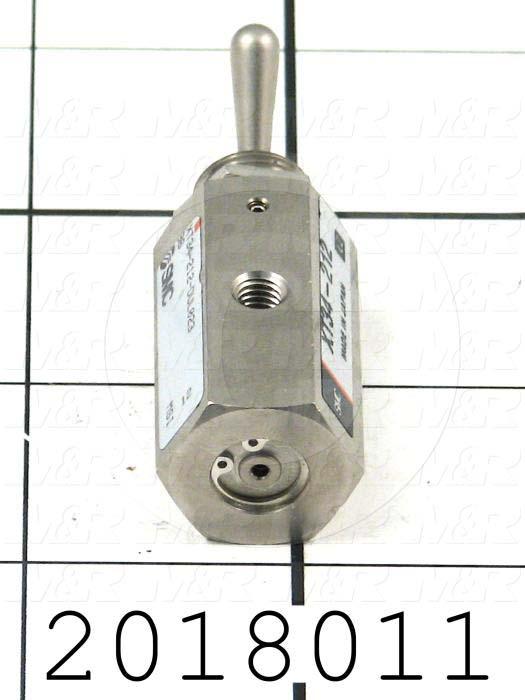 2018011 :: Valves Mechanical / Hand, Manual Valve Type, M5 Port In, M5 ...