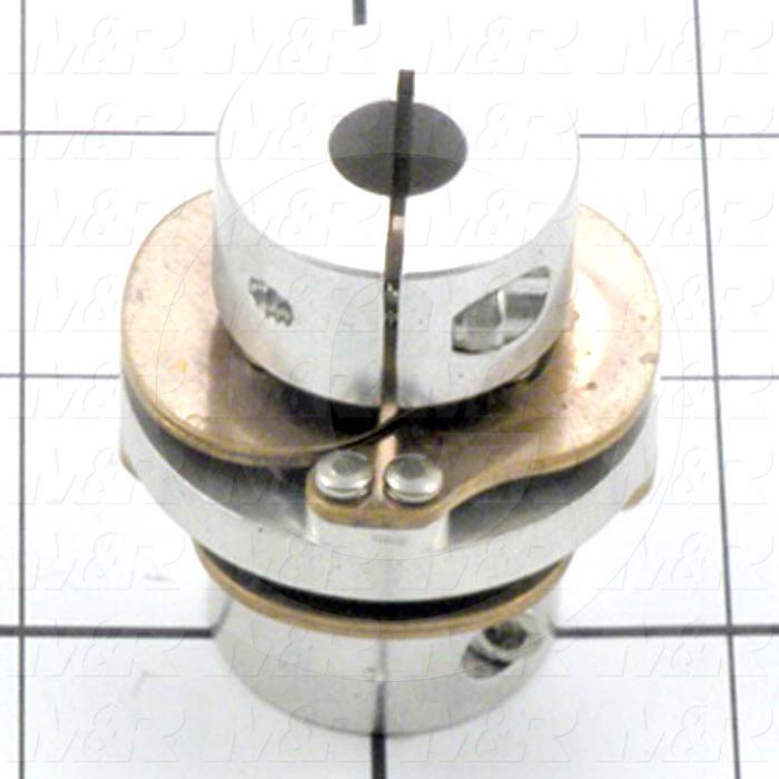 2007064 :: Wafer Spring Type Coupling, Hub # 1 Bore 3/8", Hub # 1 Outer ...