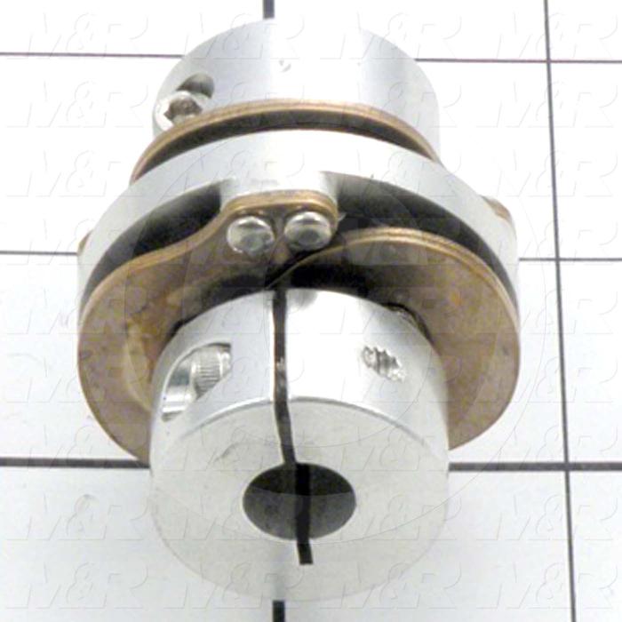 2007064 :: Wafer Spring Type Coupling, Hub # 1 Bore 3/8", Hub # 1 Outer ...